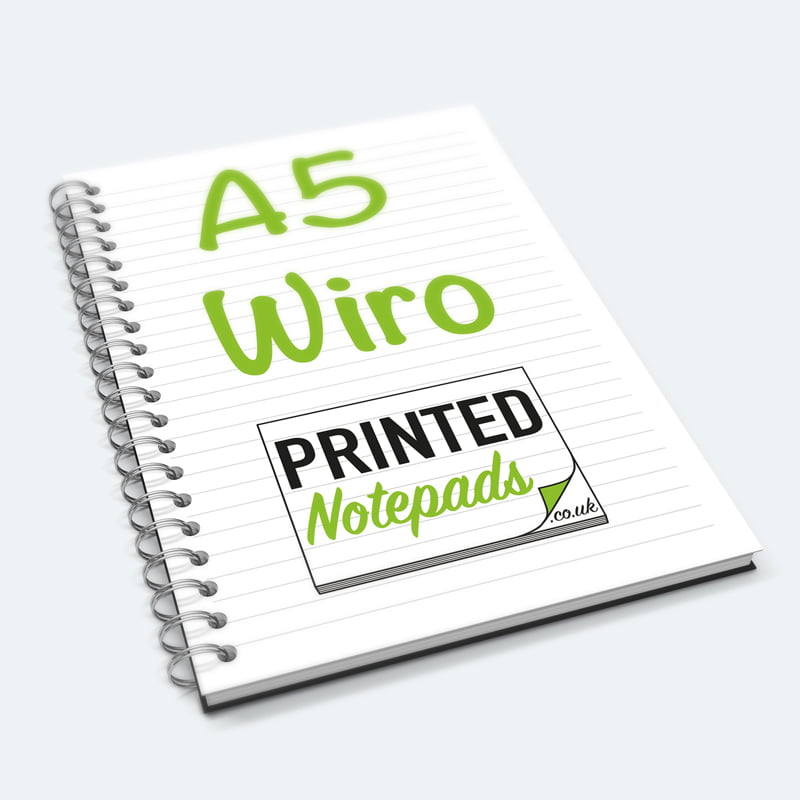 Wirobound A5 Notepads - Printed Notepads UK